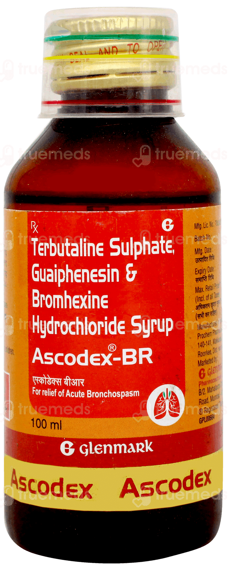 Ascodex Br 50/1.25/4 MG Syrup 100 ML | Order Ascodex Br 50/1.25/4 MG ...
