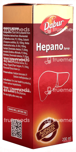 Dabur Hepano Syrup 200 Ml - Uses, Side Effects, Dosage, Price | Truemeds