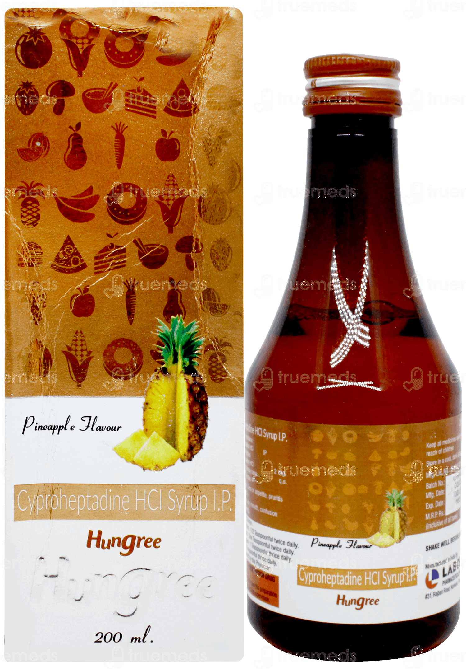 Hungree 2 MG Pineapple Syrup 200 ML | Order Hungree 2 MG Pineapple ...