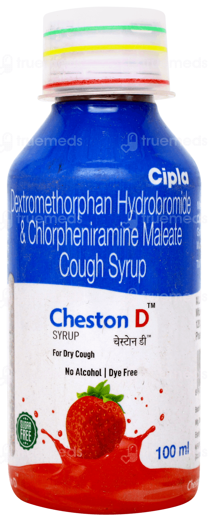 Cheston D Sugar Free Syrup 100 Ml - Uses, Side Effects, Dosage, Price ...