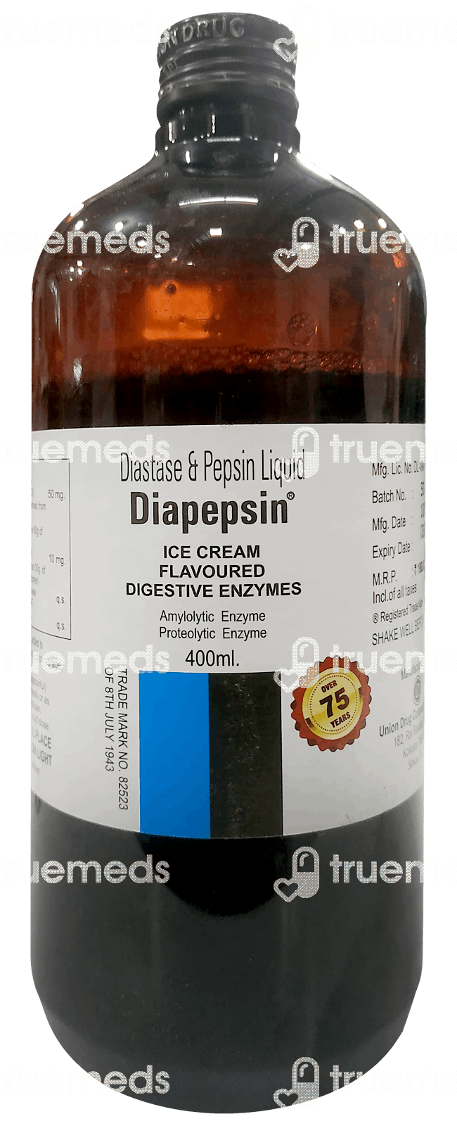Diapepsin Syrup 400 Ml - Uses, Side Effects, Dosage, Price | Truemeds