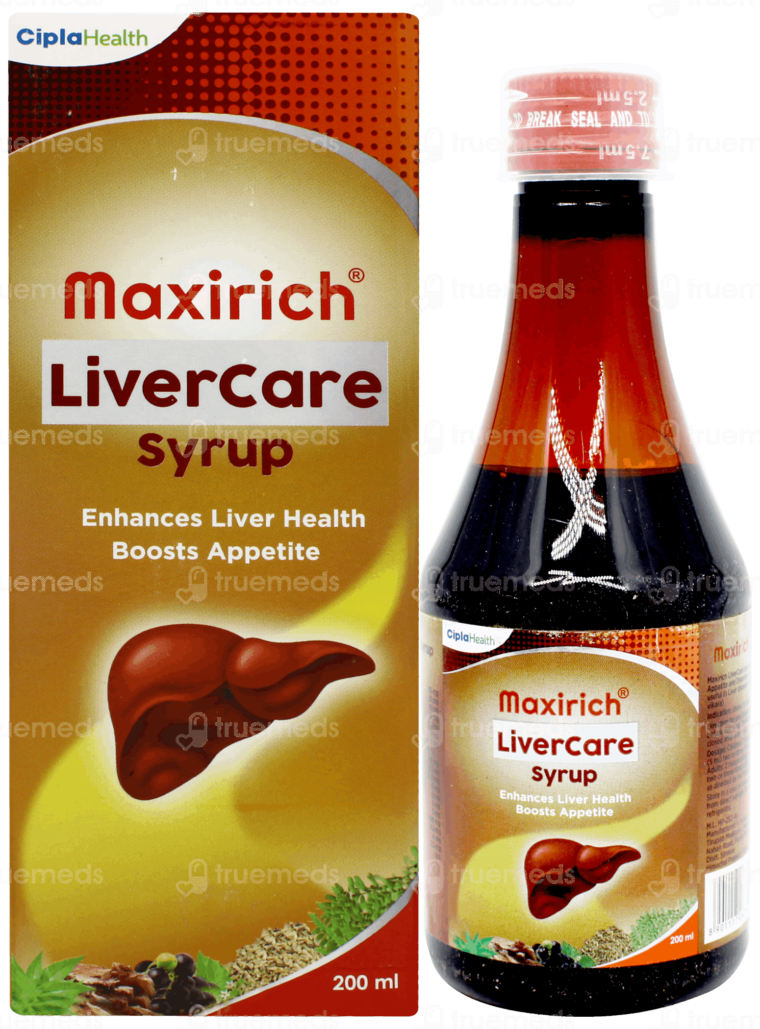 Maxirich Livercare Syrup 200 Ml - Uses, Side Effects, Dosage, Price ...