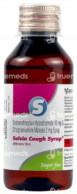 Solvin 210 Mg Sugar Free Cough Syrup 100 Ml - Uses, Side Effects, Dosage, Price | Truemeds
