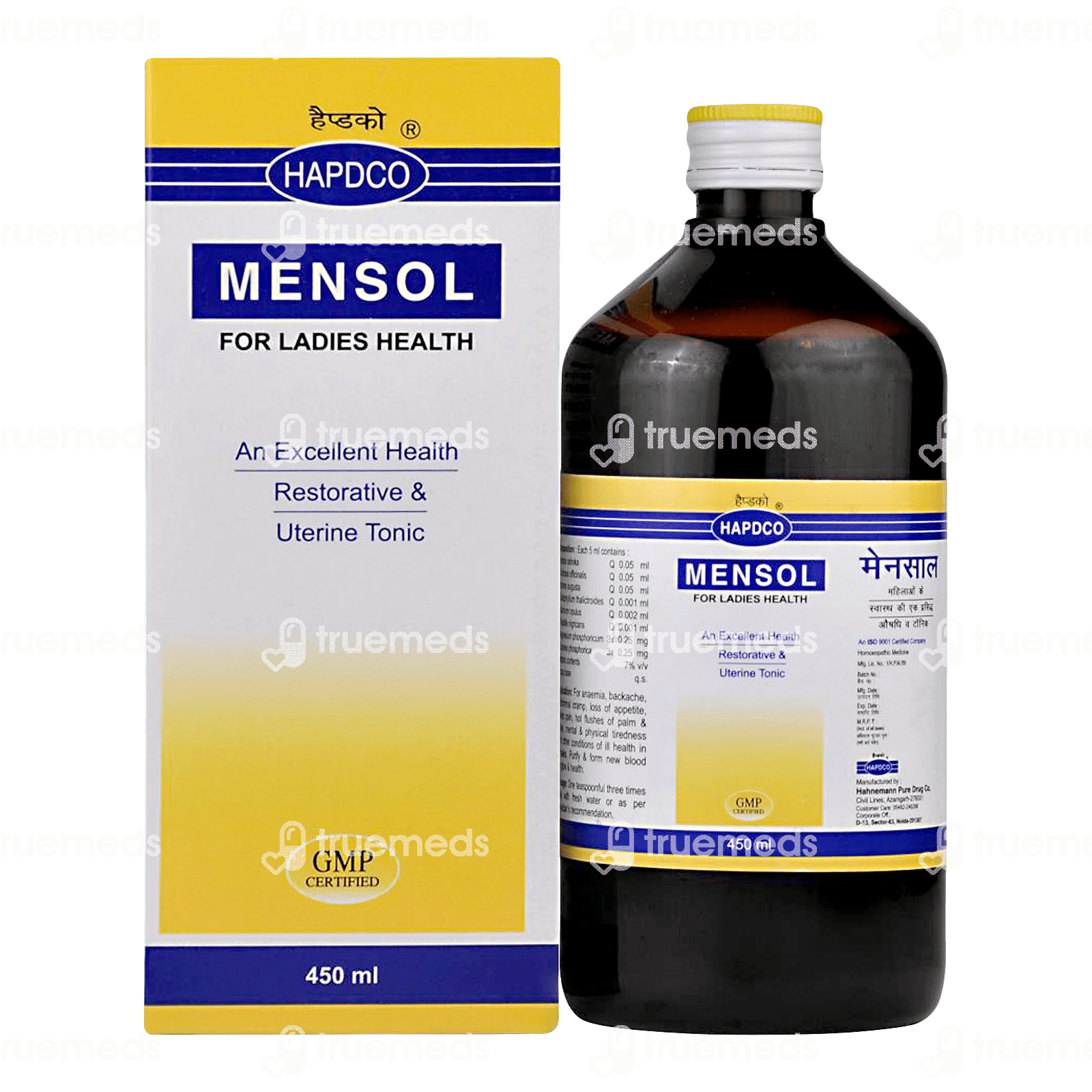 Hapdco Mensol Tonic 450 Ml - Uses, Side Effects, Dosage, Price | Truemeds