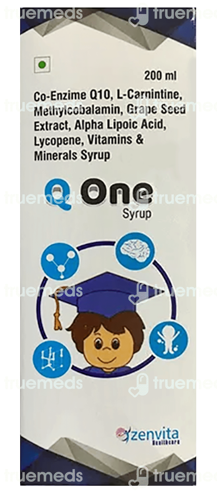 Q One Syrup 200 Ml - Uses, Side Effects, Dosage, Price | Truemeds