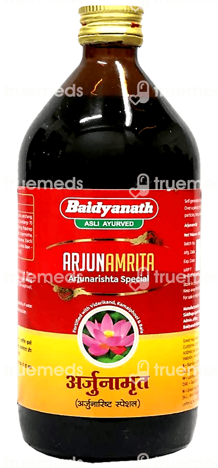 Baidyanath Arjunamrita Arjunaristha 450 Ml - Uses, Side Effects, Dosage ...