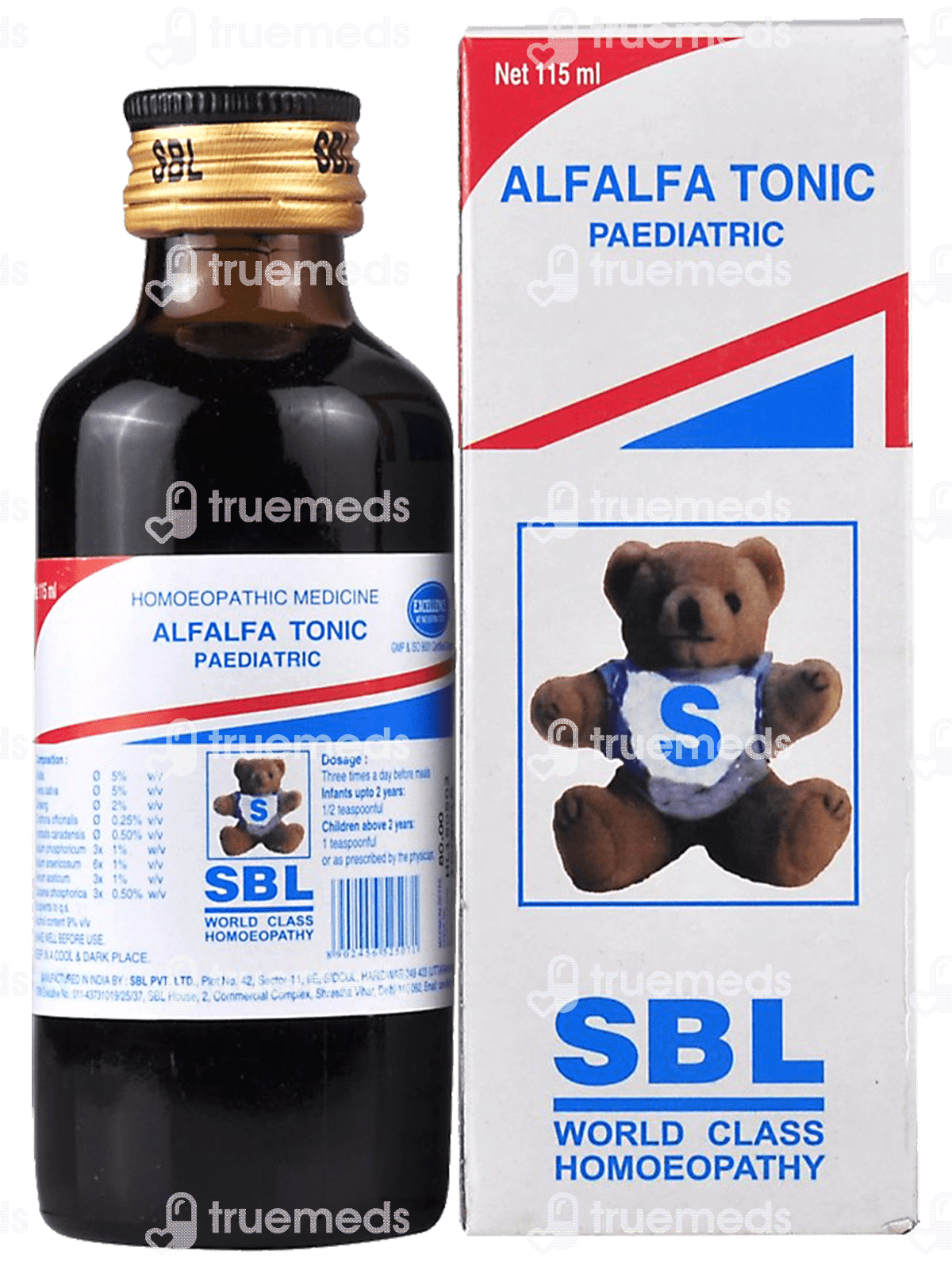 Sbl Alfalfa Tonic Paedritic 115 Ml - Uses, Side Effects, Dosage, Price | Truemeds