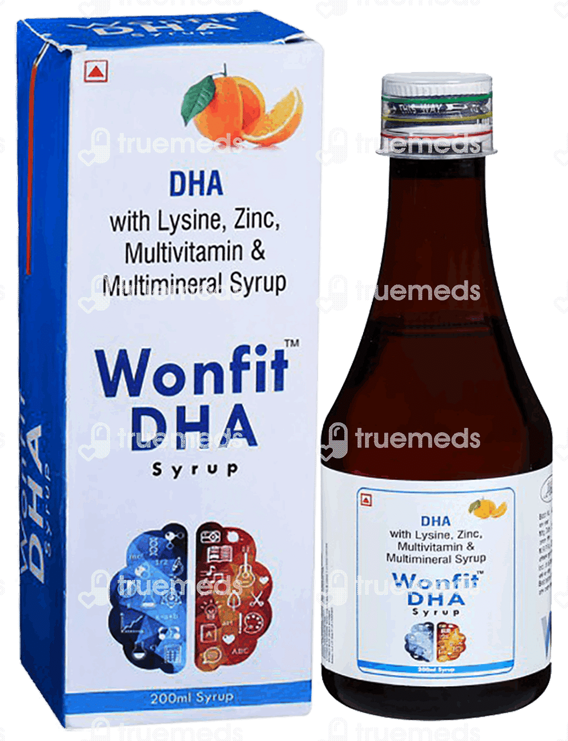 Wonfit Dha Syrup 200 Ml - Uses, Side Effects, Dosage, Price | Truemeds