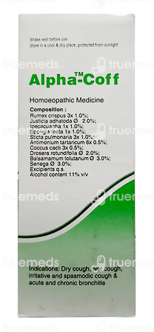 Dr Willmar Schwabe India Alpha Coff Cough Syrup 100 Ml - Uses, Side ...