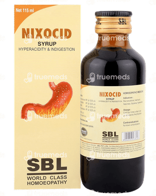 Sbl Nixocid Syrup 115 Ml - Uses, Side Effects, Dosage, Price | Truemeds