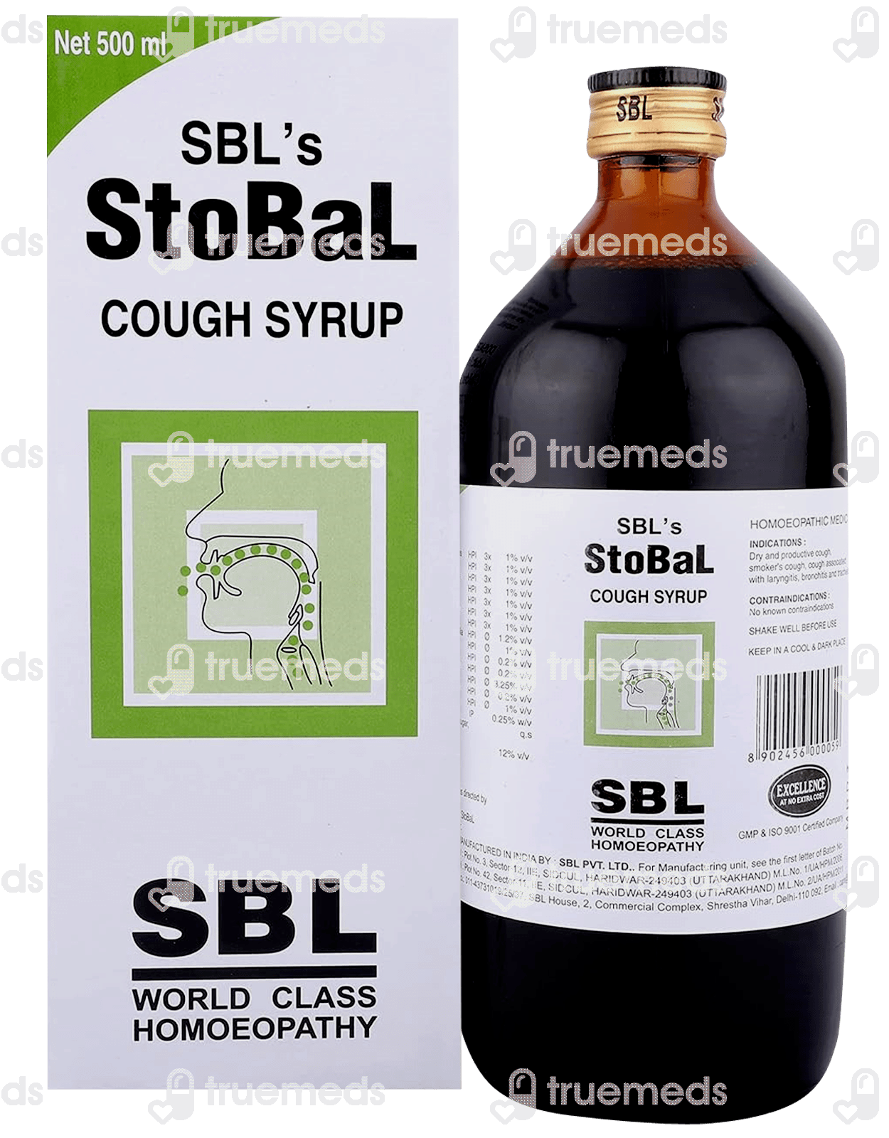 Sbls Stobal Cough Syrup 500 Ml - Uses, Side Effects, Dosage, Price ...