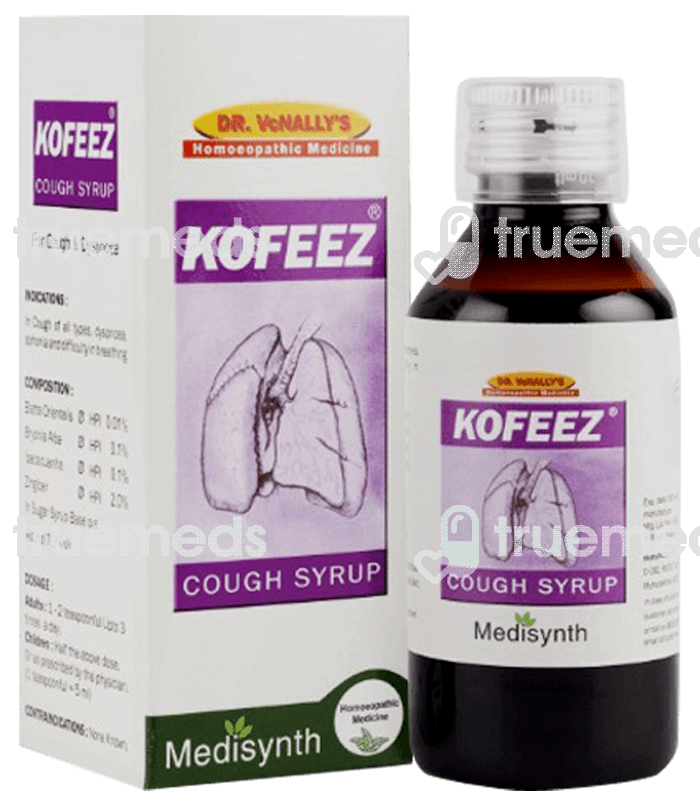 Medisynth Kofeez Cough Syrup 120 Ml - Uses, Side Effects, Dosage, Price ...