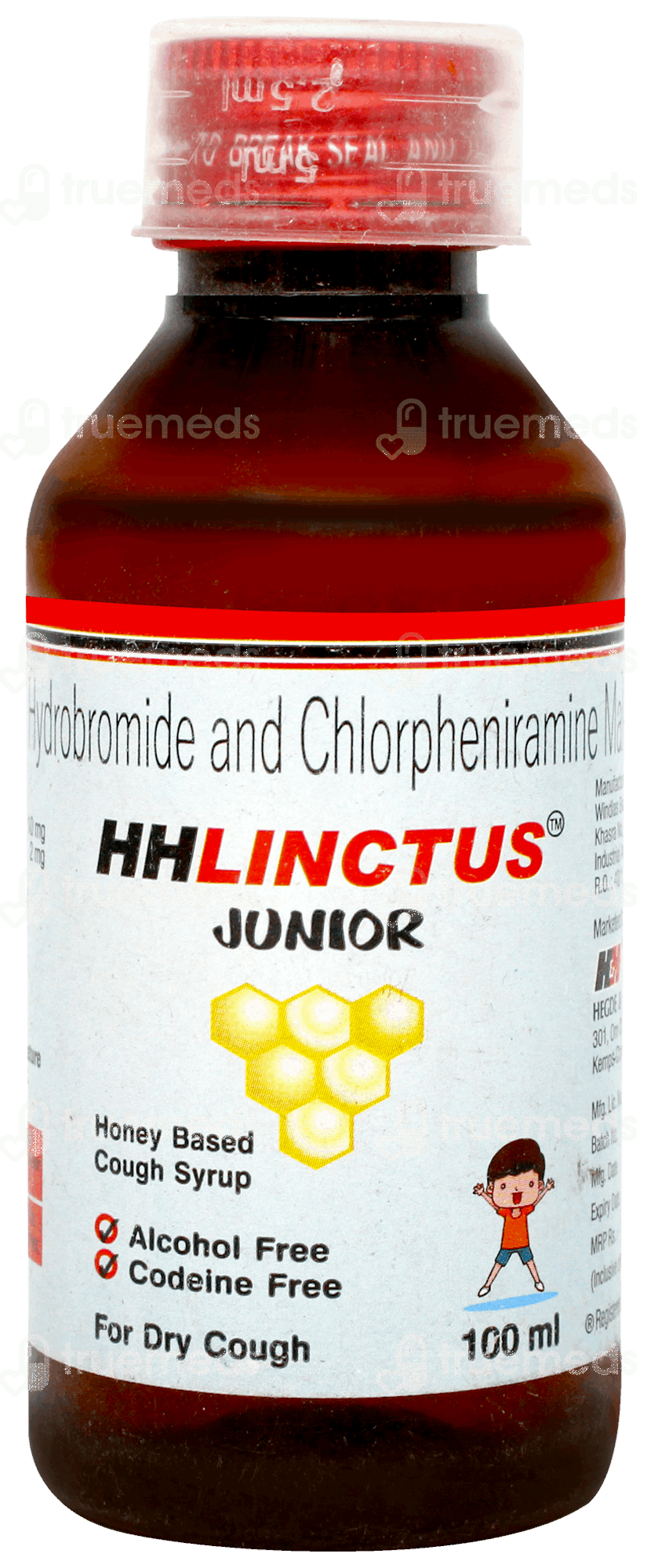 Hh Linctus Junior Syrup 100 Ml - Uses, Side Effects, Dosage, Price ...