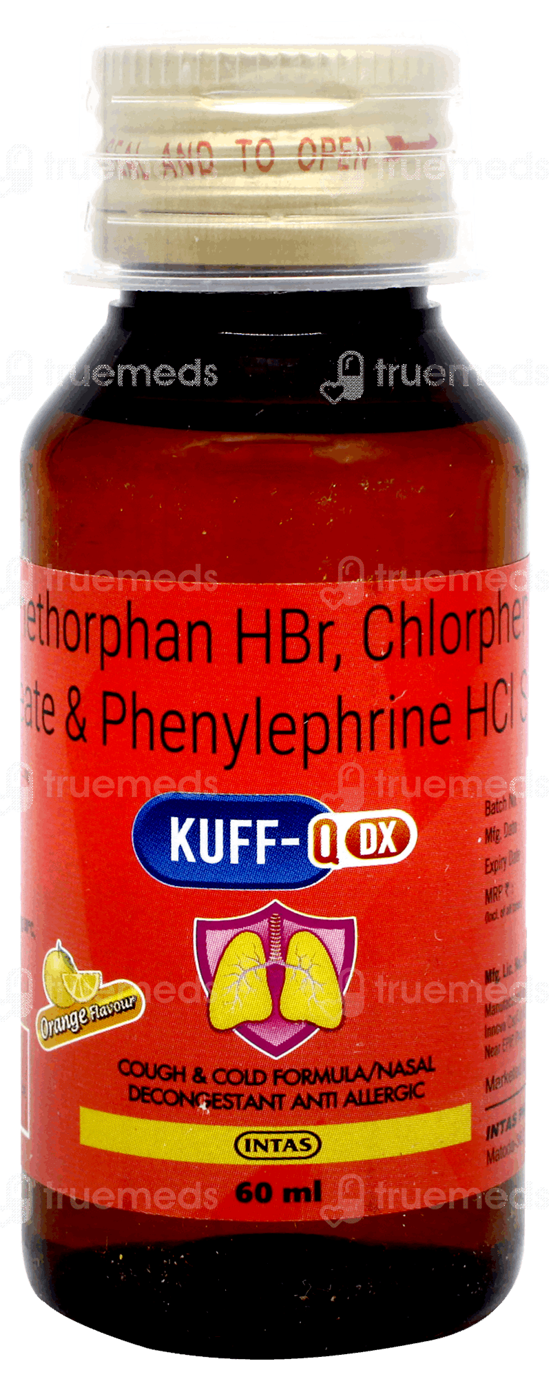 Kuff Q Dx Orange Flavour Syrup 60Ml: Uses, Side Effects, Price ...