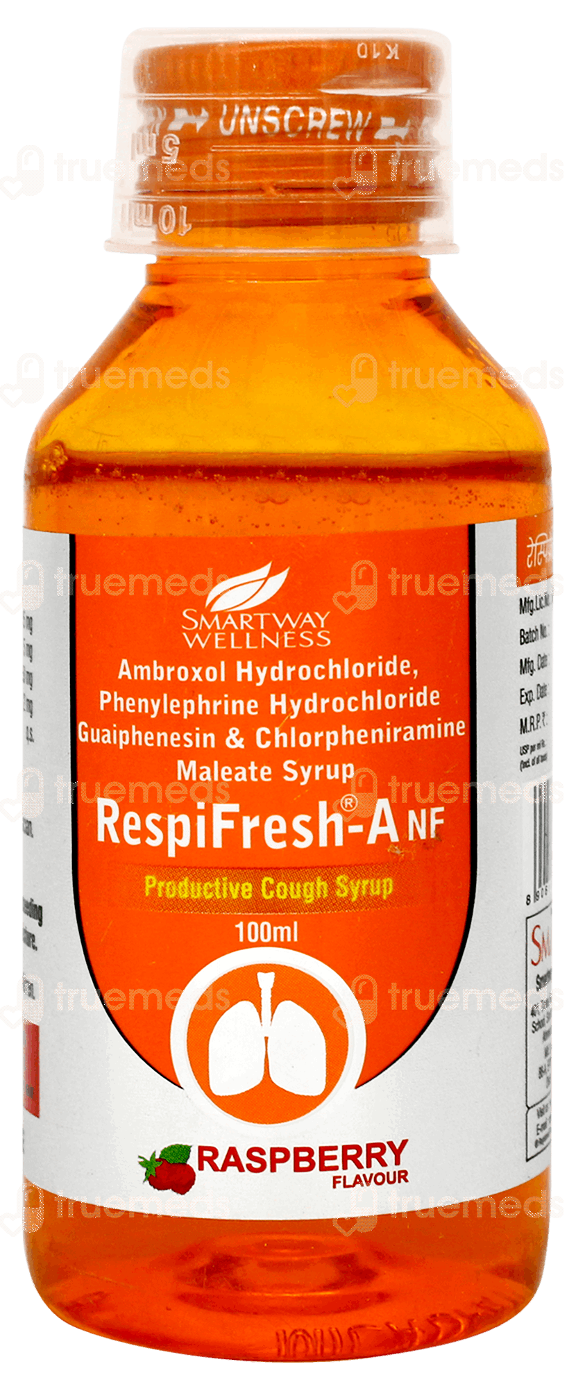 Respifresh A Nf Raspberry Flavour Syrup 100ml - Uses, Side Effects ...