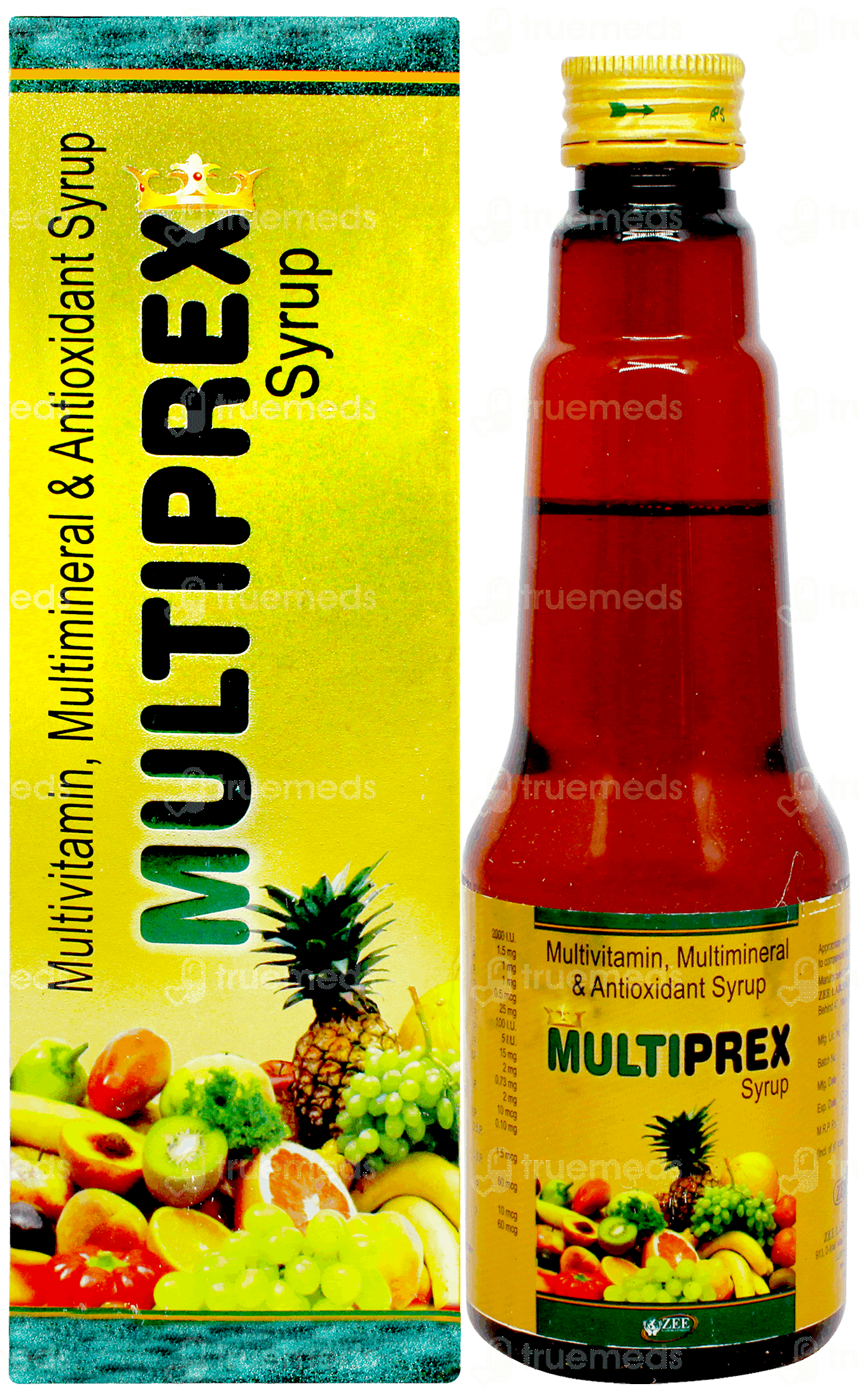 Multiprex Mix Fruit Flavour Syrup 225ml - Uses, Side Effects, Dosage ...