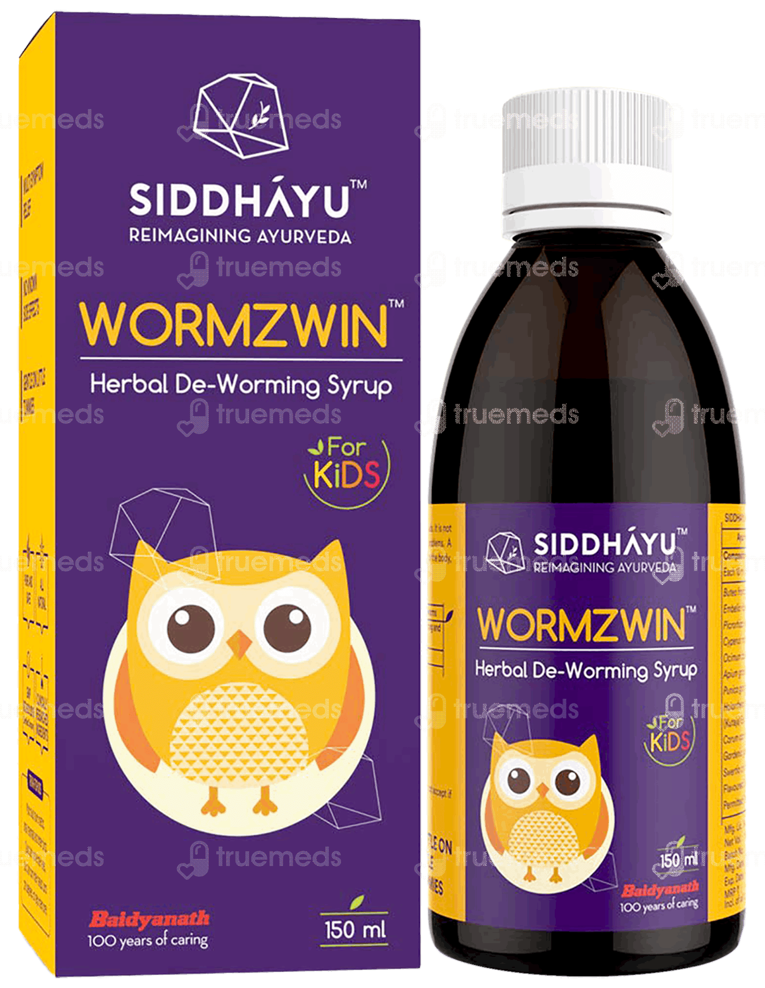 Siddhayu Wormzwin Herbal De Worming Syrup 150ml - Uses, Side Effects ...