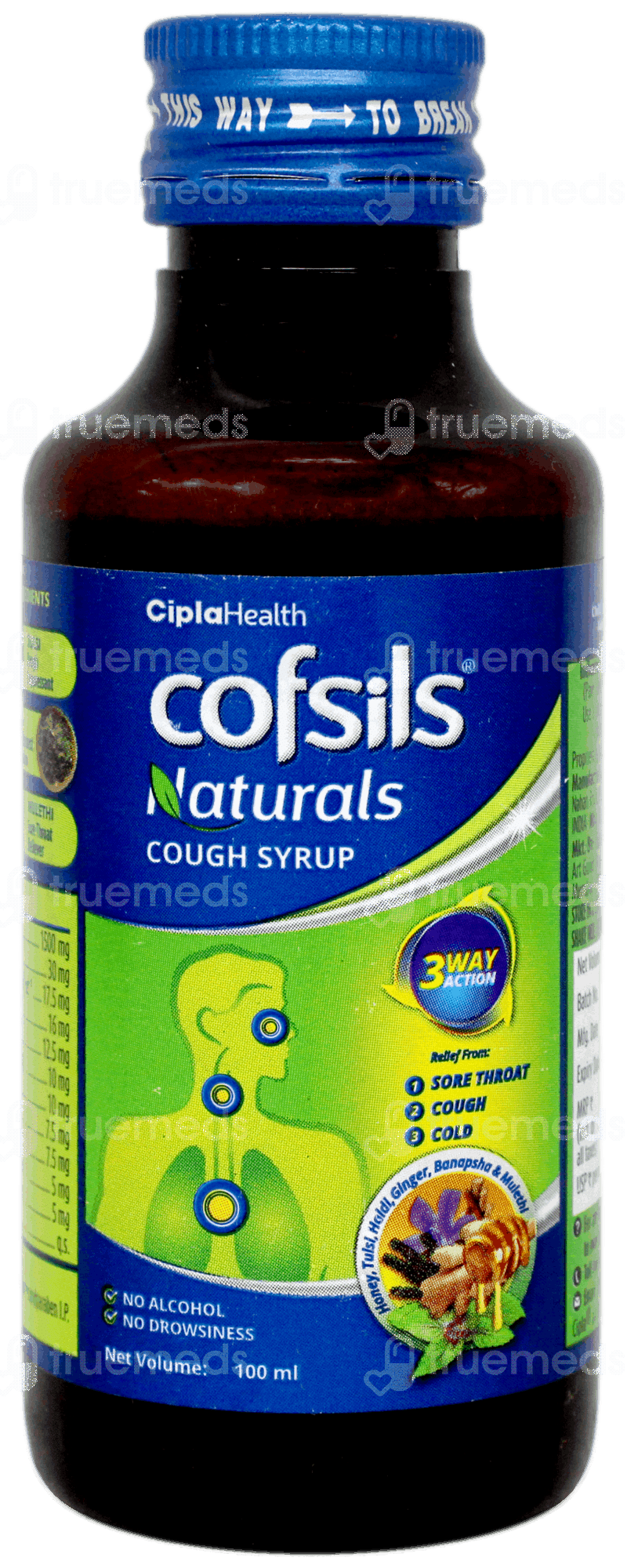 Cofsils Naturals Syrup 100ml - Uses, Side Effects, Dosage, Price | Truemeds