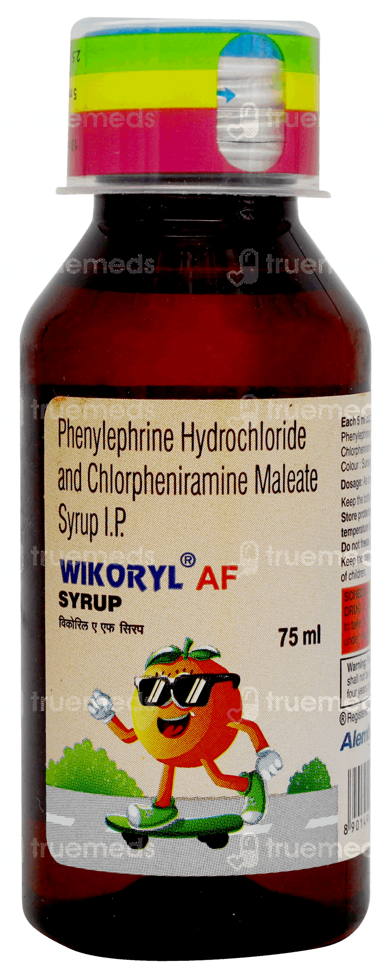Wikoryl Af Syrup 75ml - Uses, Side Effects, Dosage, Price | Truemeds