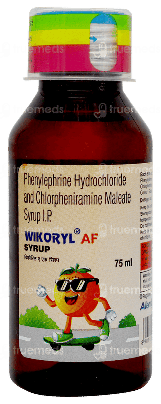 Wikoryl Af Syrup 75ml - Uses, Side Effects, Dosage, Price | Truemeds