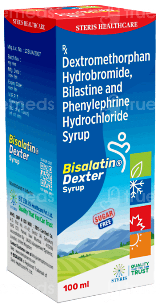 Bisalatin Dexter Sugar Free Syrup 100ml - Uses, Side Effects, Dosage ...