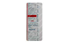 Acinual 48/100/90 MG Tablet 10 - Uses, Side Effects, Dosage, Price ...