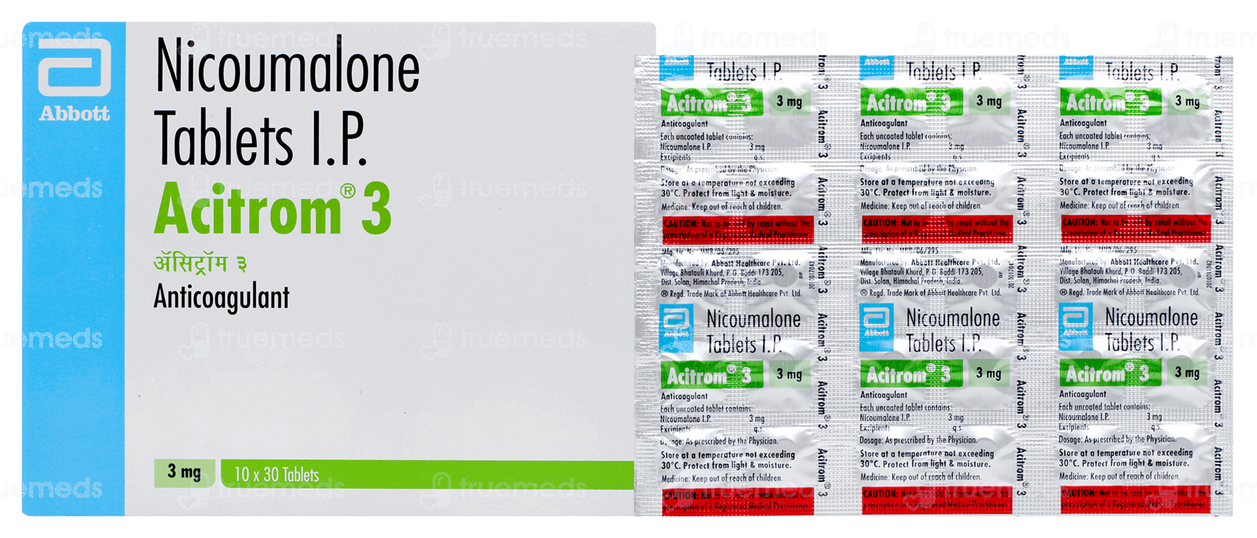 Acitrom 3 MG | Order Acitrom 3 MG Tablet Online at Truemeds