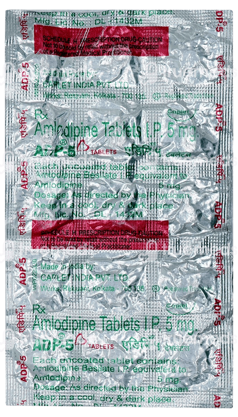 Adp 5 Tablet 15: Uses, Side Effects, Price & Substitutes