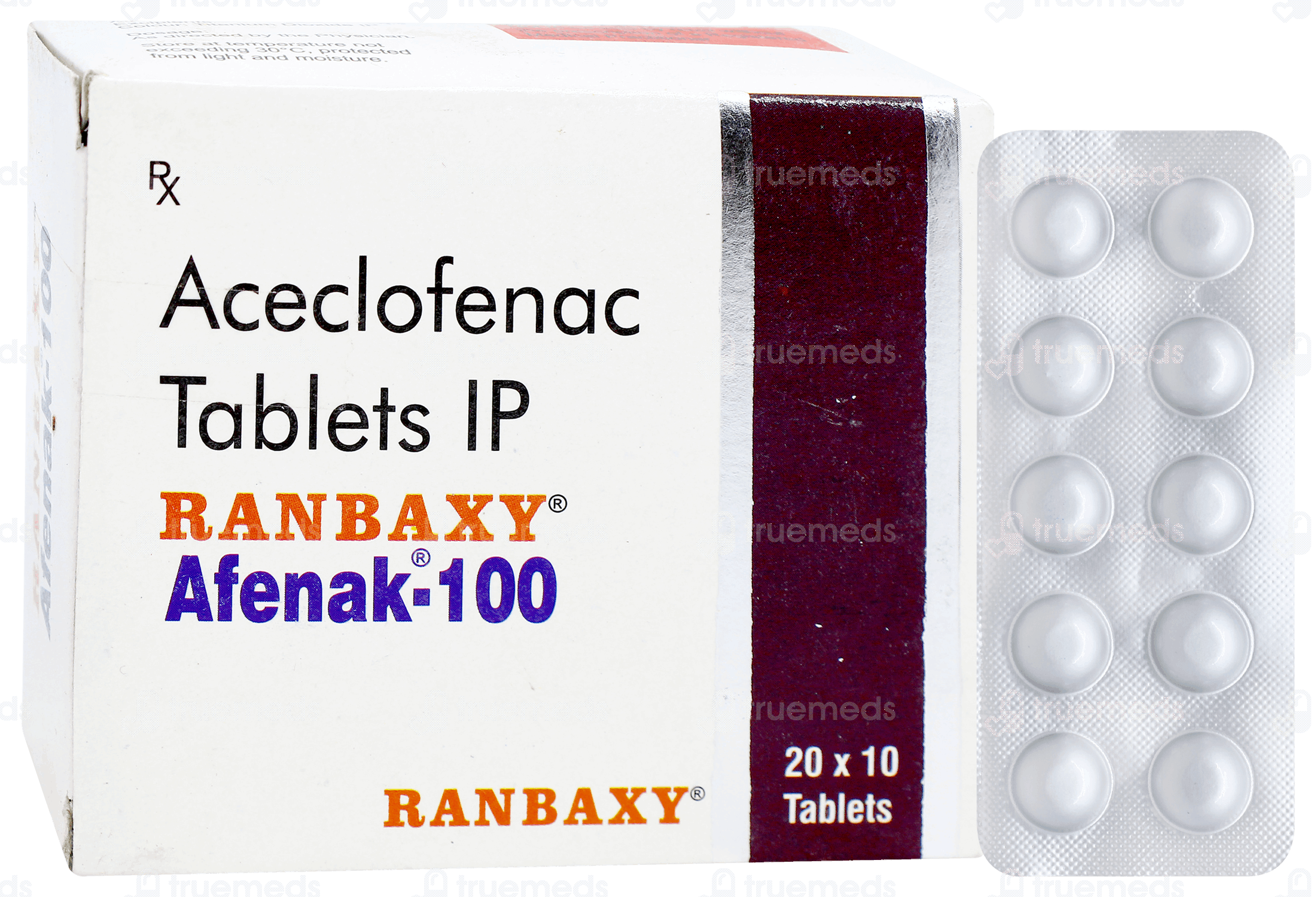 Afenak 100 Mg Tablet 10 - Uses, Side Effects, Dosage, Price | Truemeds