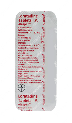 Alaspan 10 MG Tablet 10 - Uses, Side Effects, Dosage, Price | Truemeds