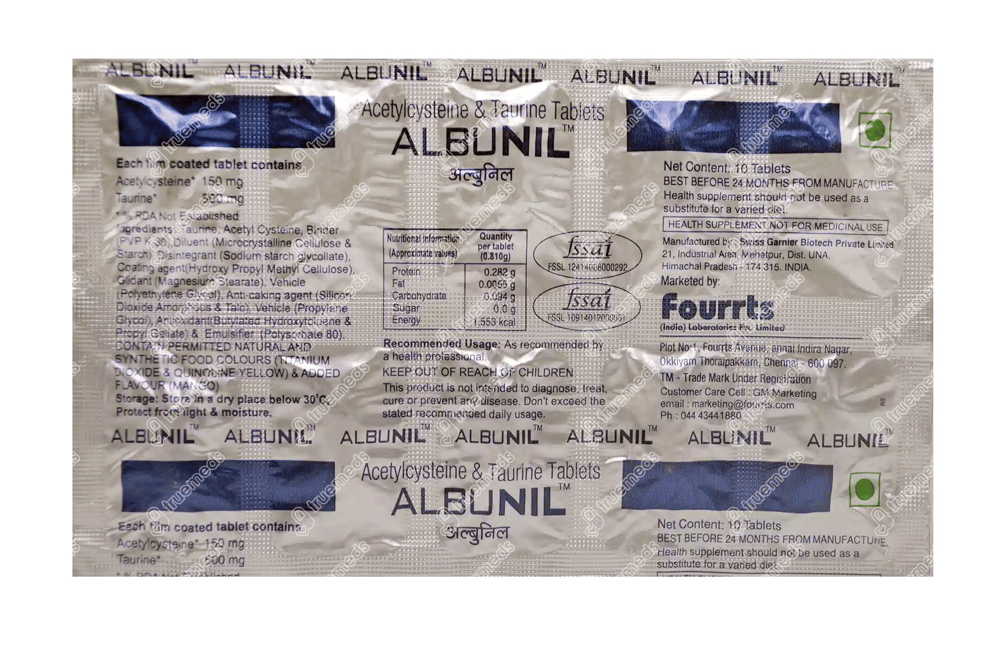 Albunil 150/500 MG | Order Albunil 150/500 MG Tablet Online at Truemeds