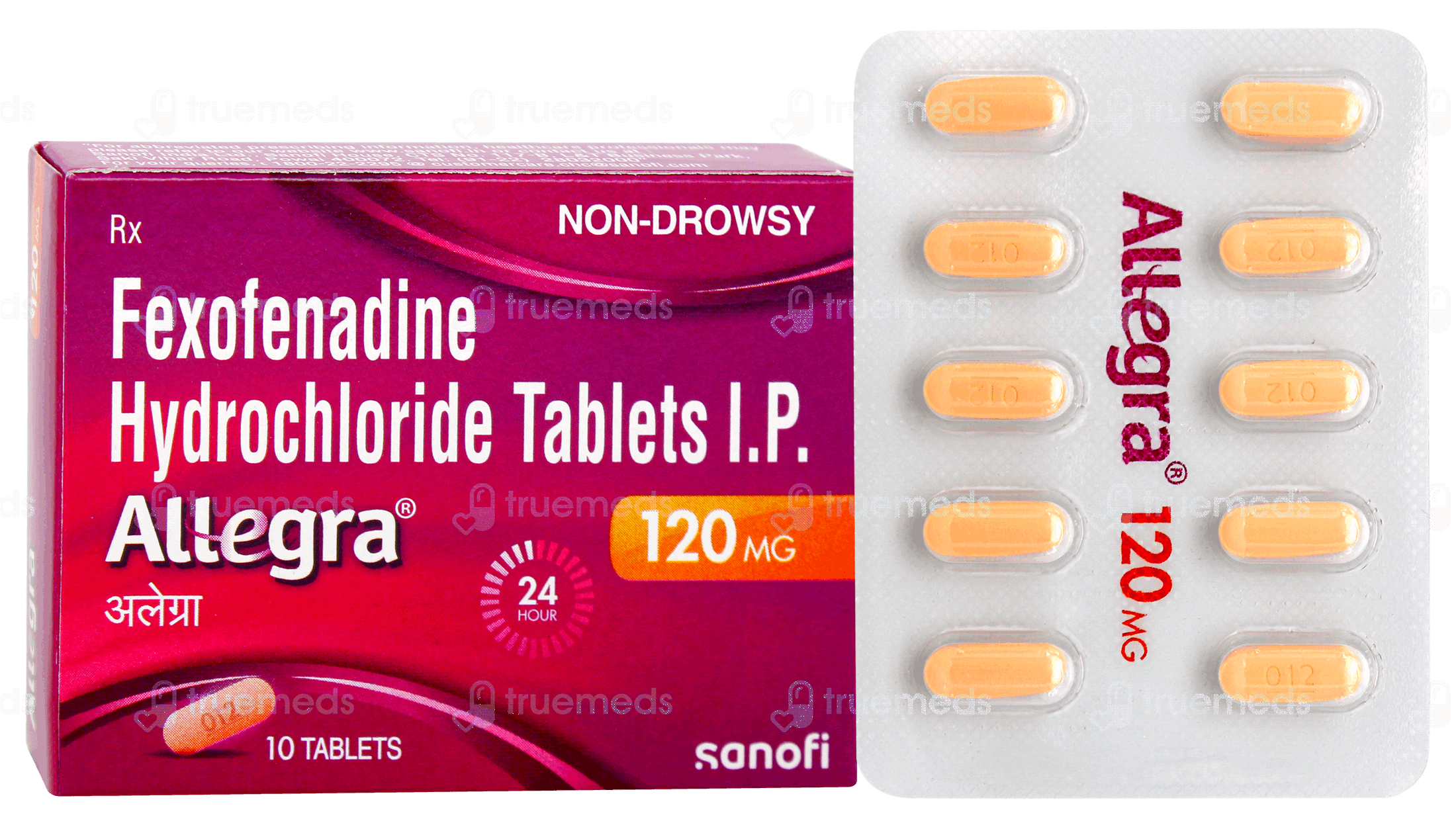 Allegra 120mg Tablet – Allergy Relief for Runny Nose, Sneezing & Itching