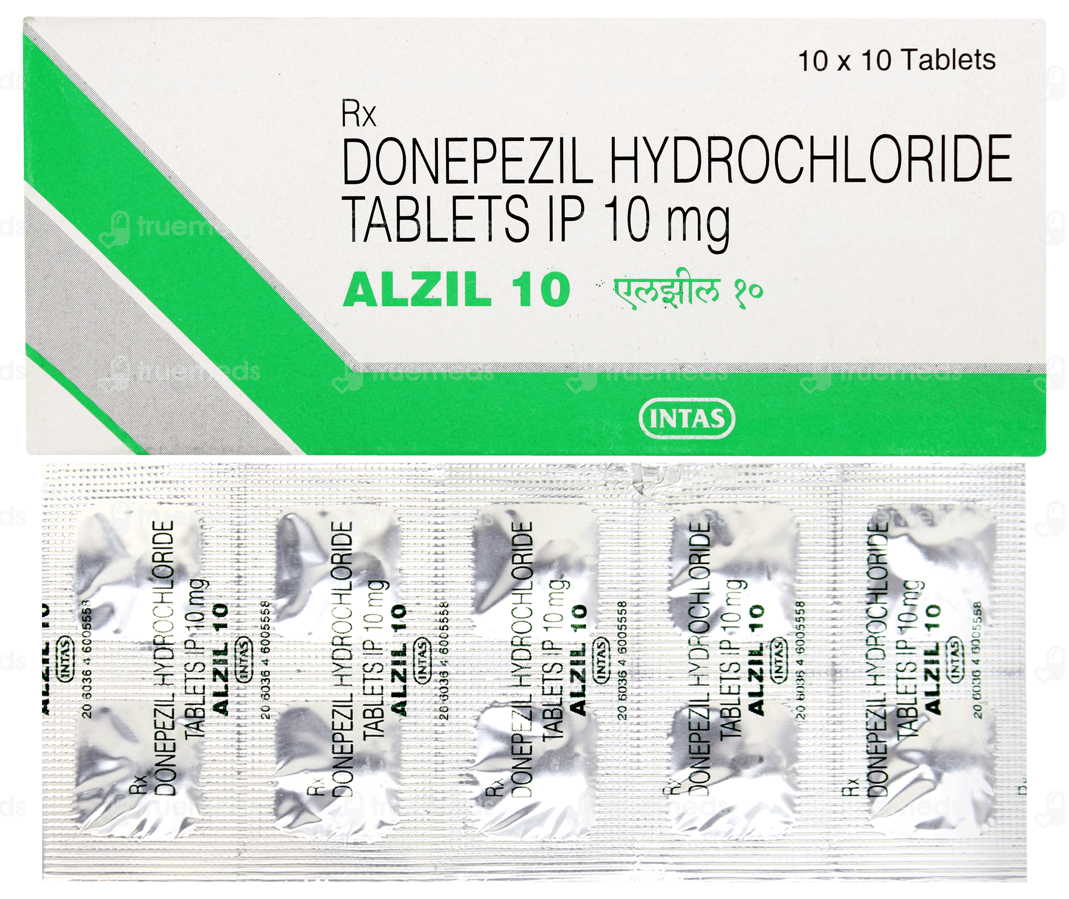Alzil 10 Mg Tablet 10 - Uses, Side Effects, Dosage, Price | Truemeds