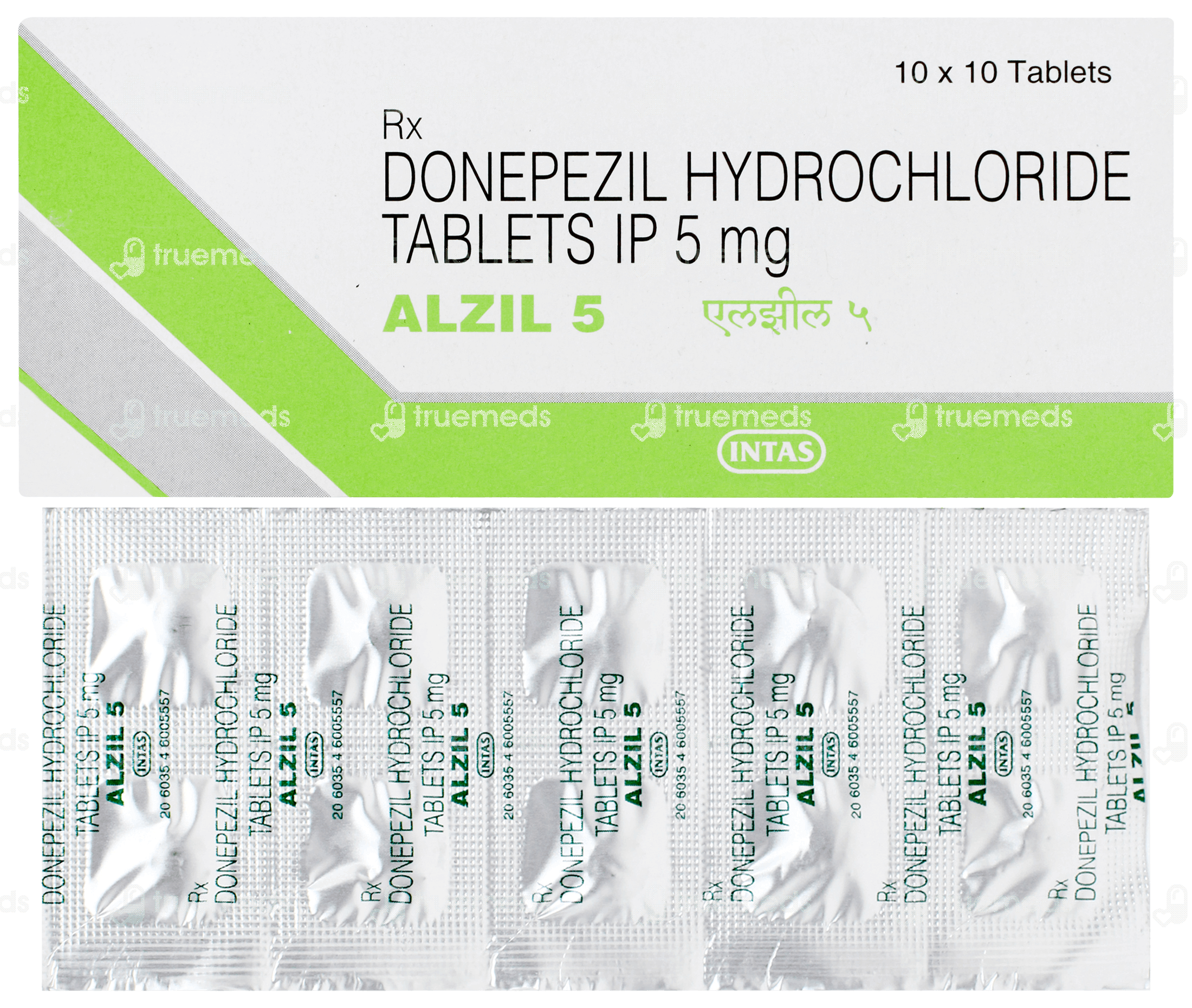 Alzil 5 Mg Tablet 10 - Uses, Side Effects, Dosage, Price | Truemeds