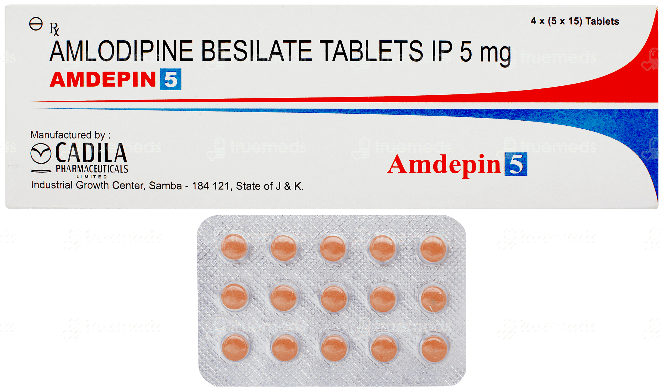 Amdepin 5 Mg Tablet 15 - Uses, Side Effects, Dosage, Price | Truemeds