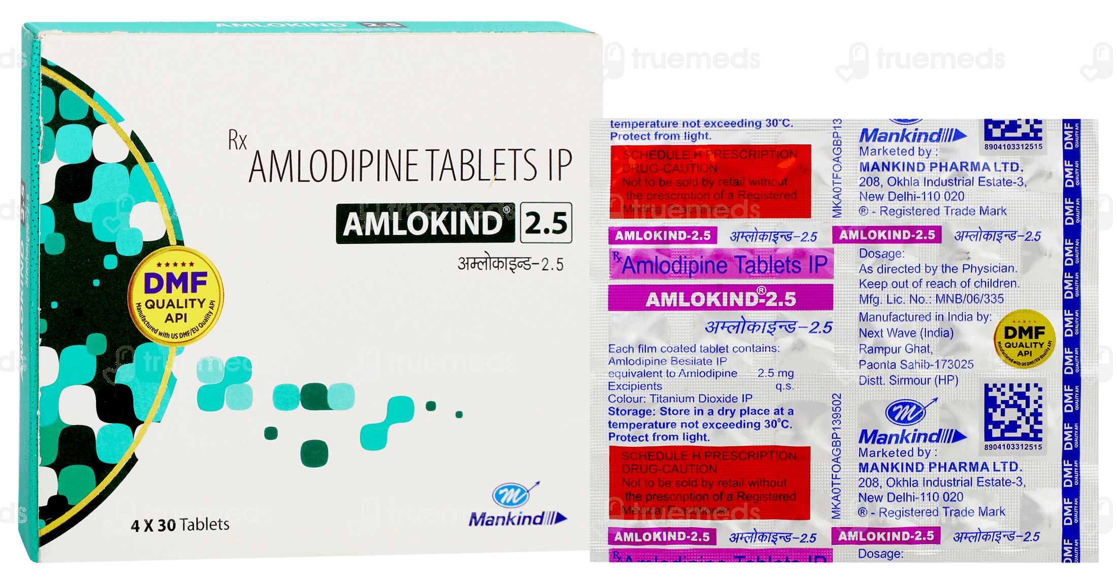 Amlokind 2.5 Tablet 30: Uses, Side Effects, Price & Substitutes