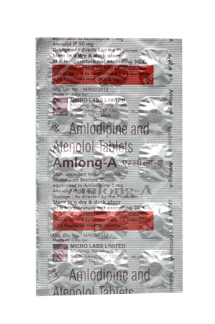Amlong A 50/5 MG 10 | Order Amlong A 50/5 MG Tablet 10 Online at Truemeds