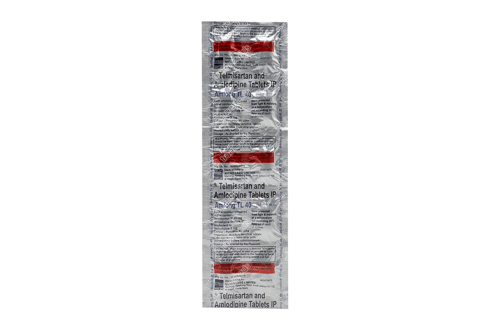 Amlong Tl 40 Tablet 10: Uses, Side Effects, Price & Substitutes