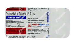 Amlosafe 5 MG Tablet 10 - Uses, Side Effects, Dosage, Price | Truemeds
