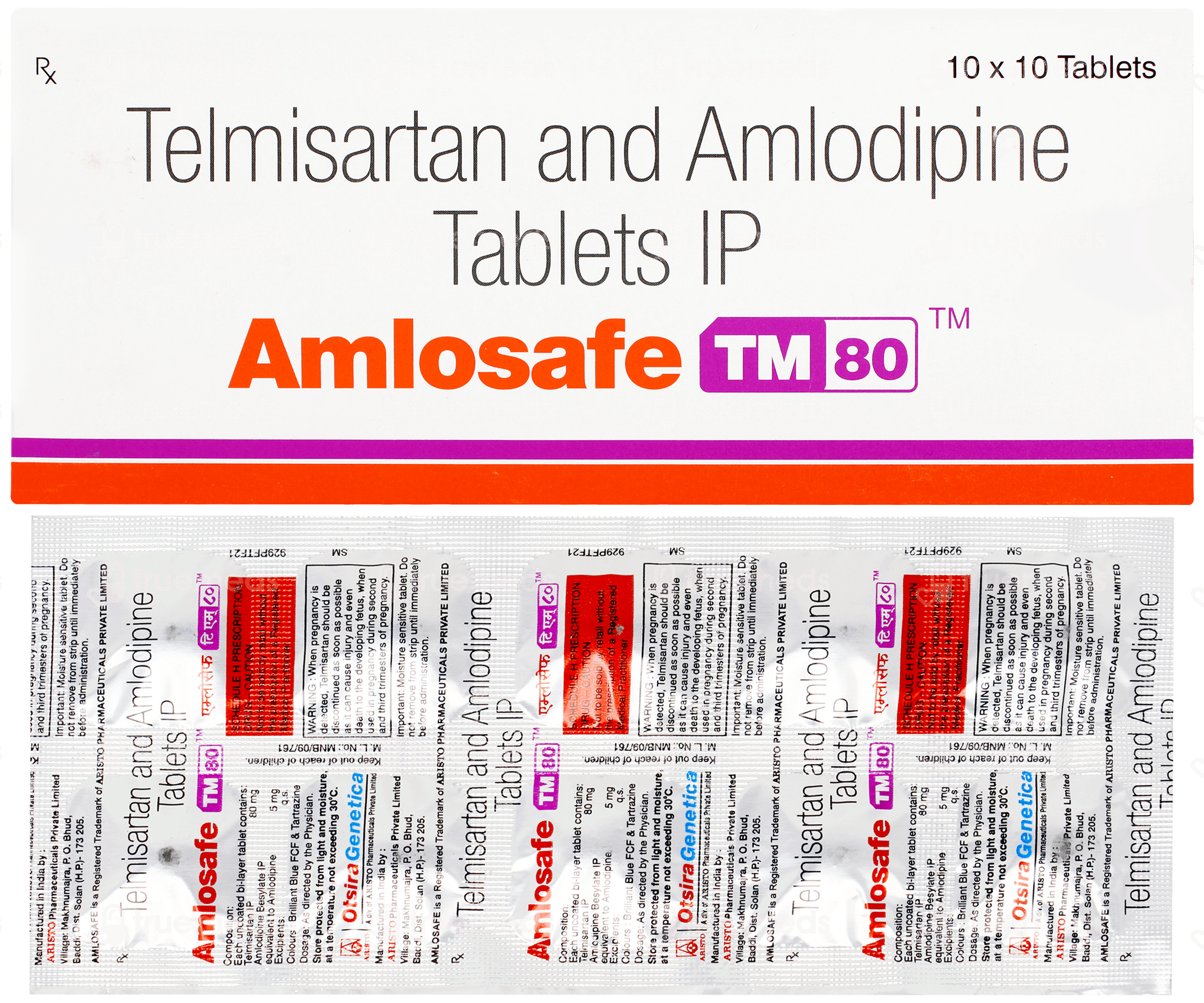 Amlosafe Tm 80 Tablet 10: Uses, Side Effects, Price & Substitutes