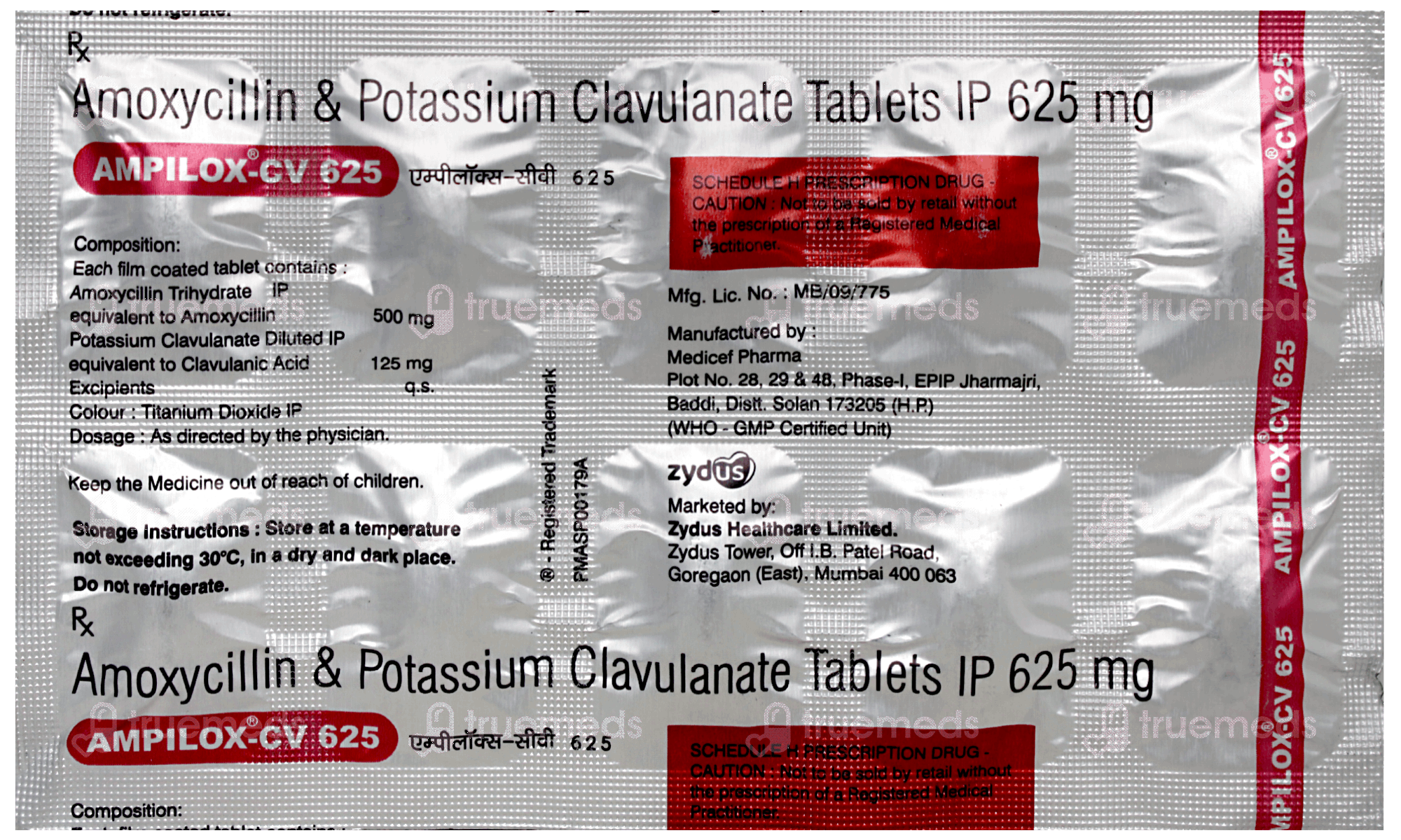 Ampilox Cv 500/125 Mg Tablet: Uses, Side Effects, Price & Substitutes