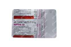Amtas 10 MG Tablet 15 - Uses, Side Effects, Dosage, Price | Truemeds
