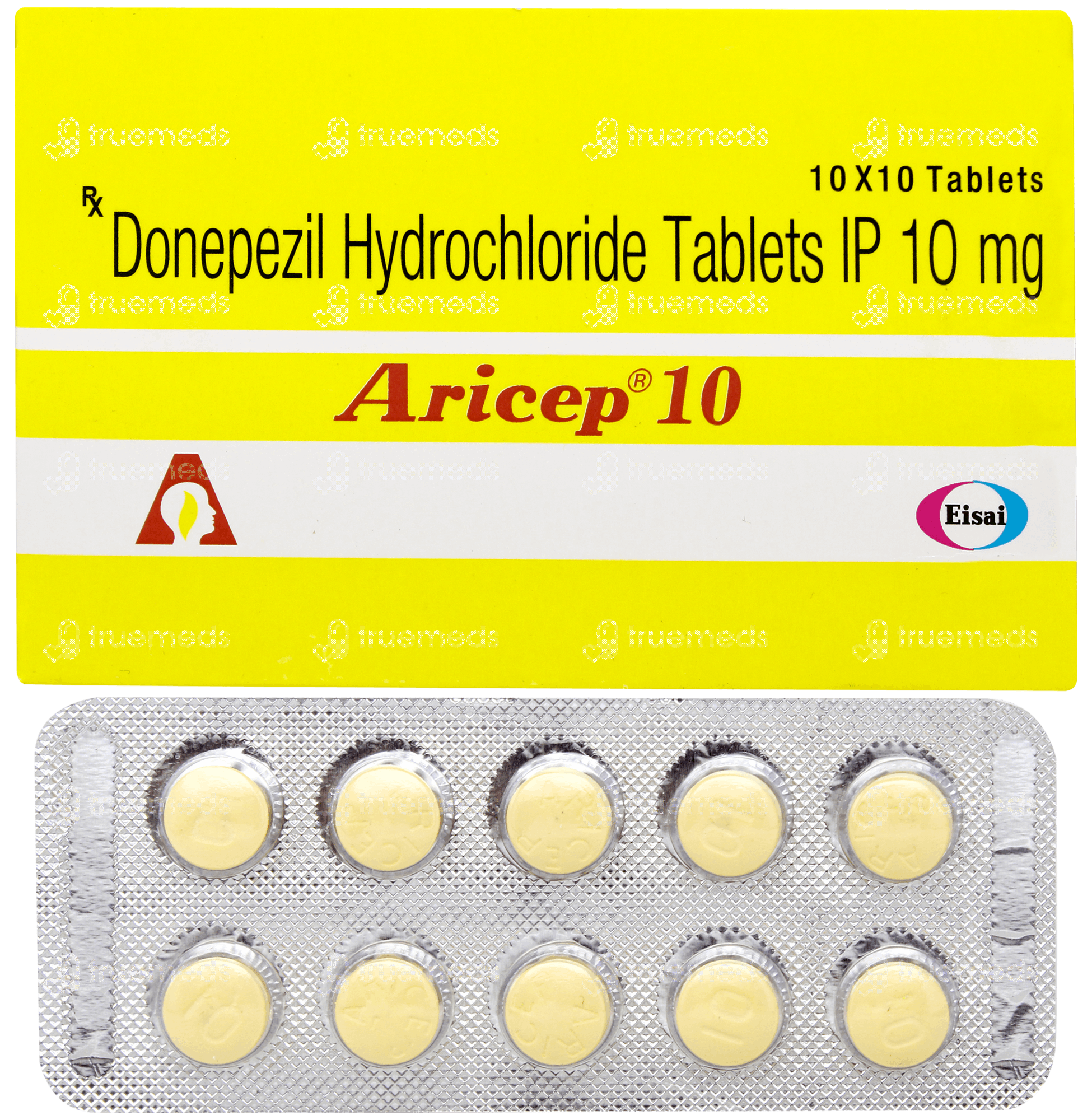 Aricep 10 Mg Tablet 10 - Uses, Side Effects, Dosage, Price | Truemeds