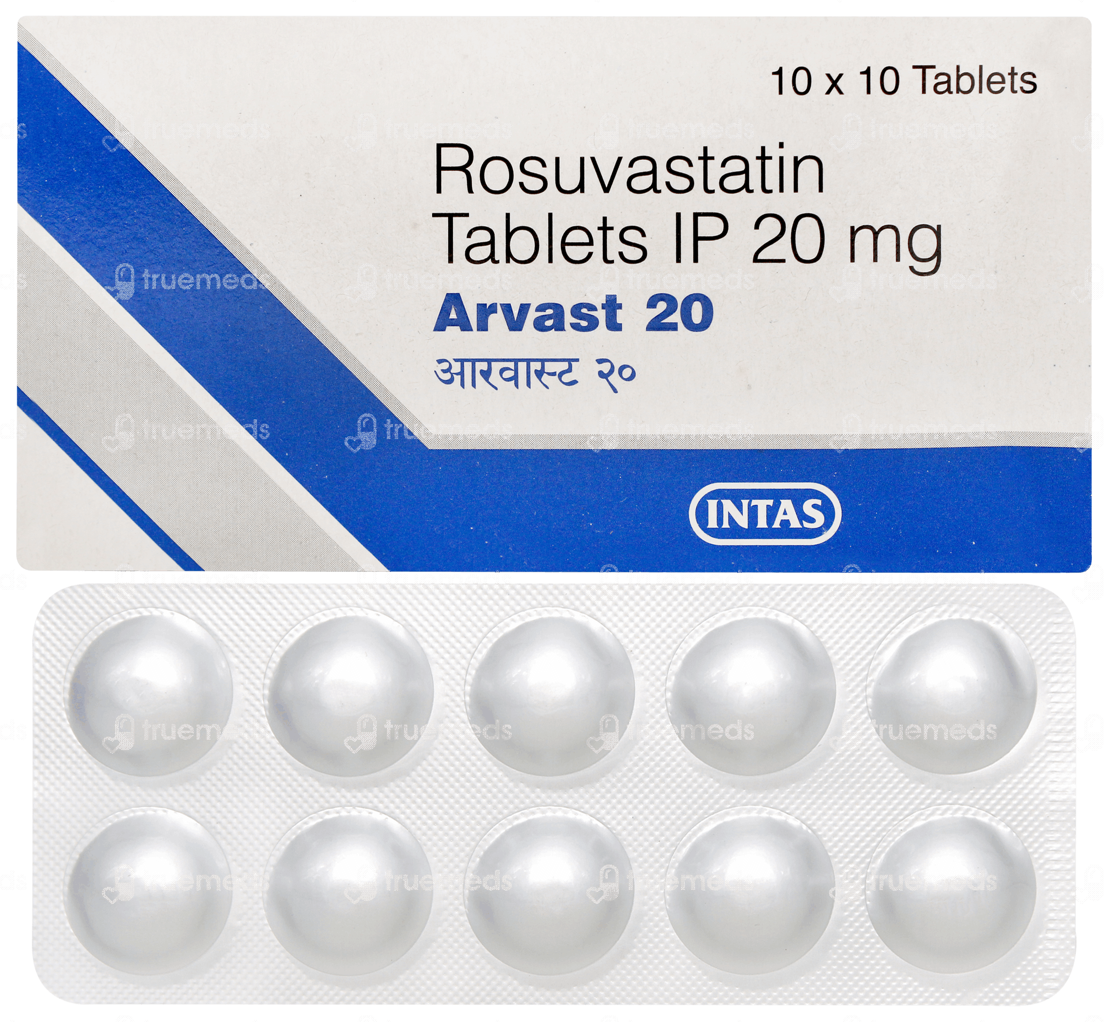 Arvast 20 Tablet 10: Uses, Side Effects, Price & Substitutes