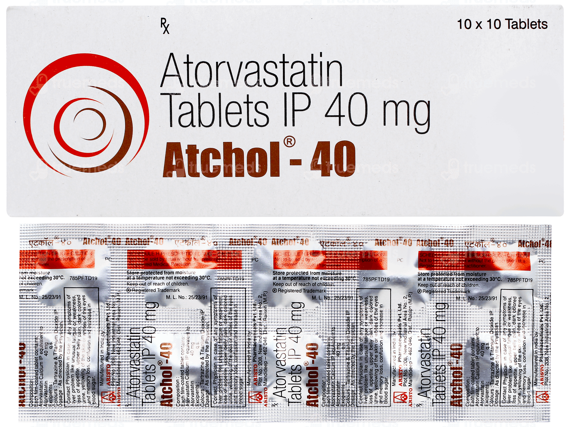 Atchol 40 Tablet: Uses, Side Effects, Price & Substitutes
