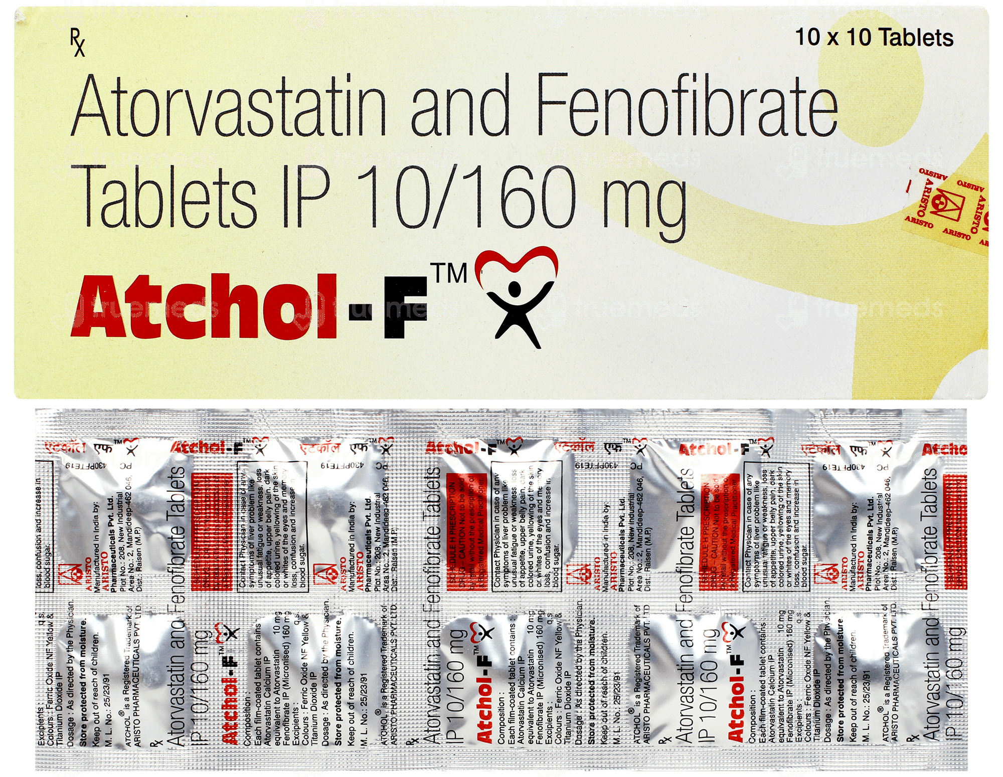 Atchol F 10/160 MG | Order Atchol F 10/160 MG Tablet Online at Truemeds