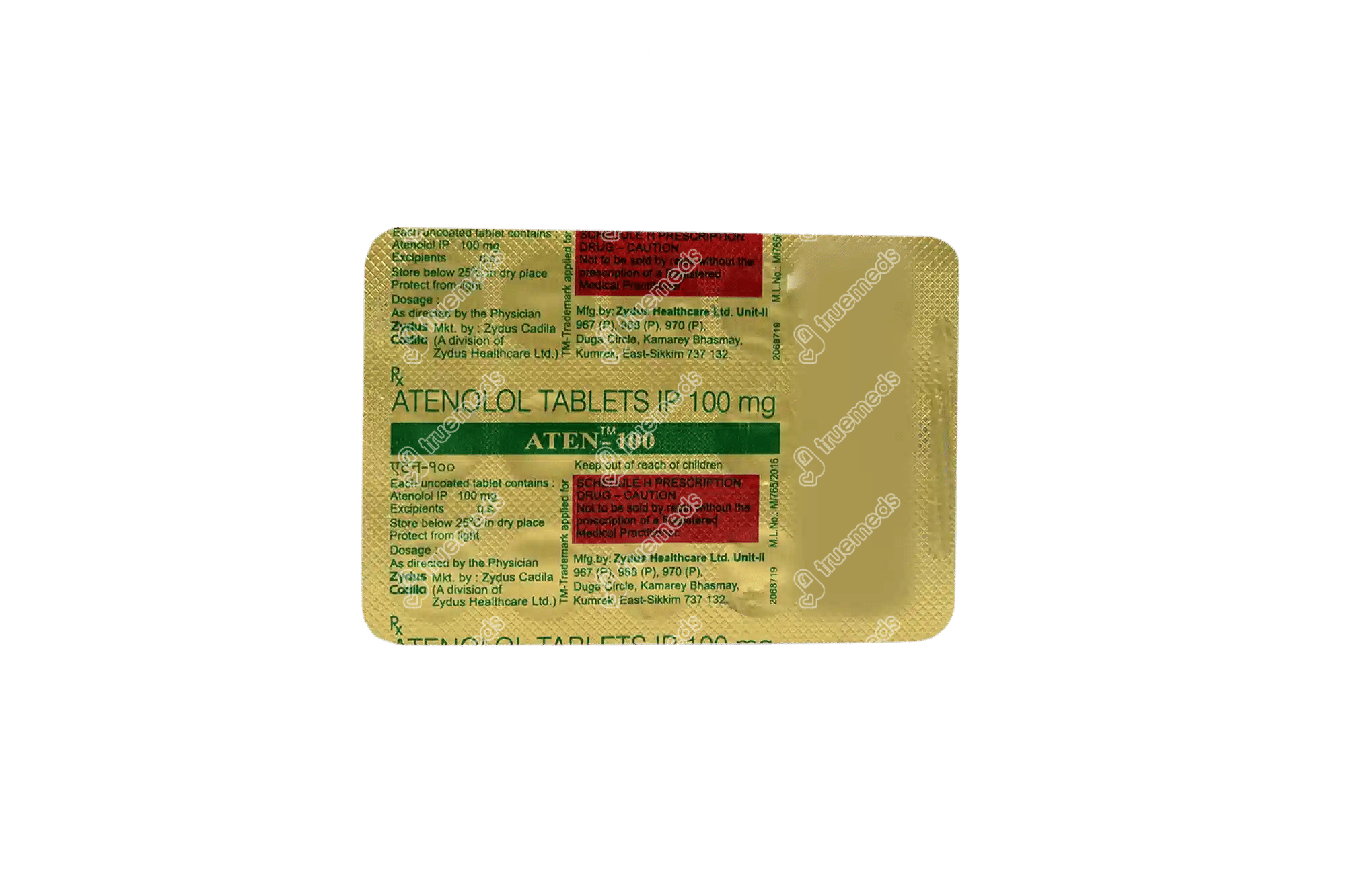 Aten 100 MG | Order Aten 100 MG Tablet Online at Truemeds