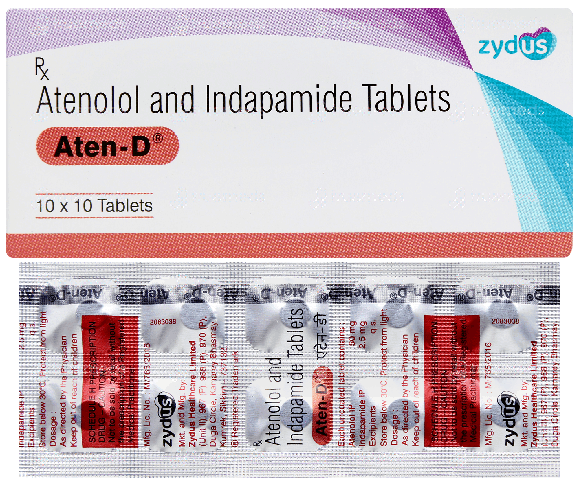 Aten D 50/2.5 MG | Order Aten D 50/2.5 MG Tablet Online at Truemeds