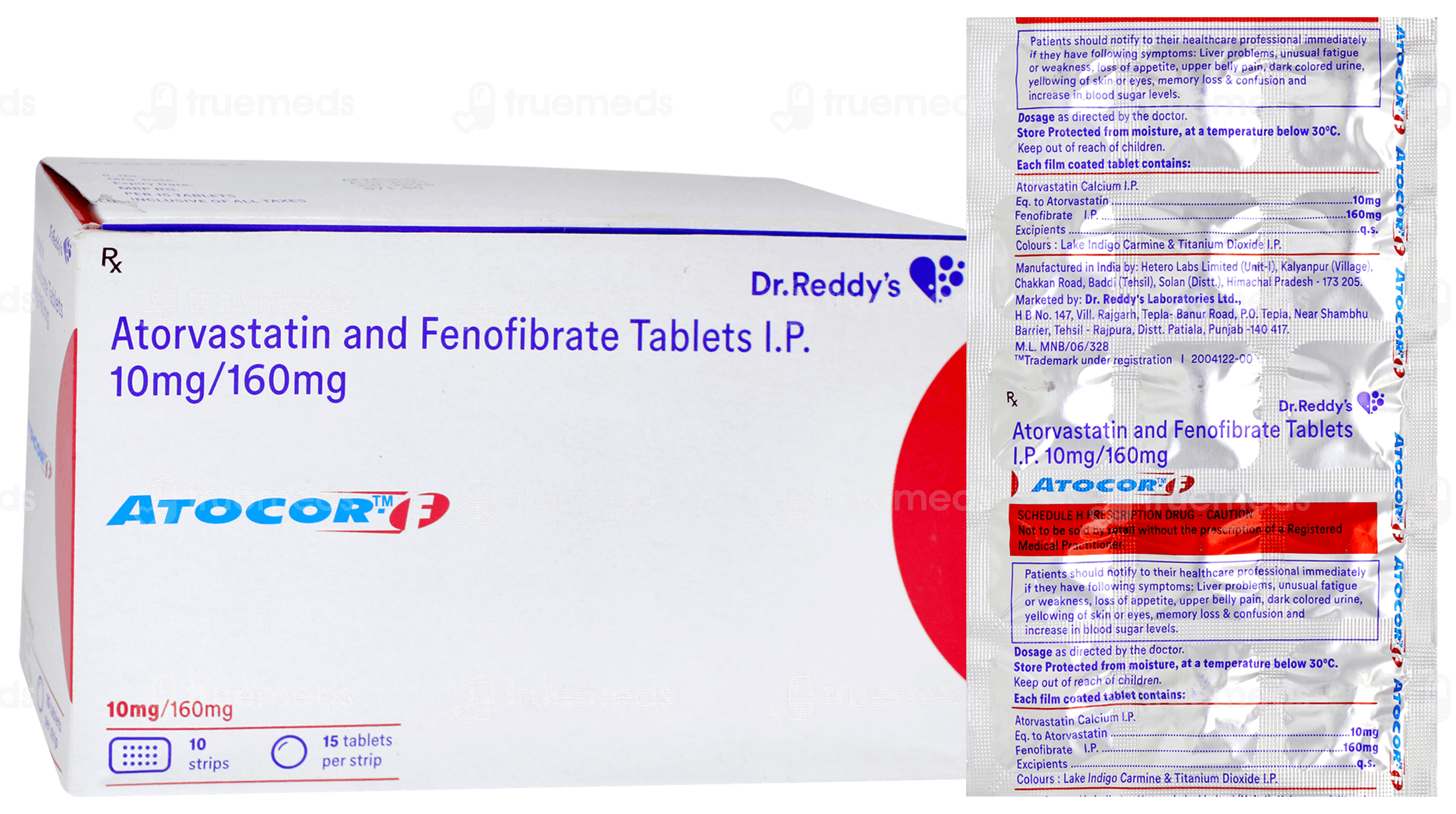 Atocor F 10/160 MG | Order Atocor F 10/160 MG Tablet Online at Truemeds