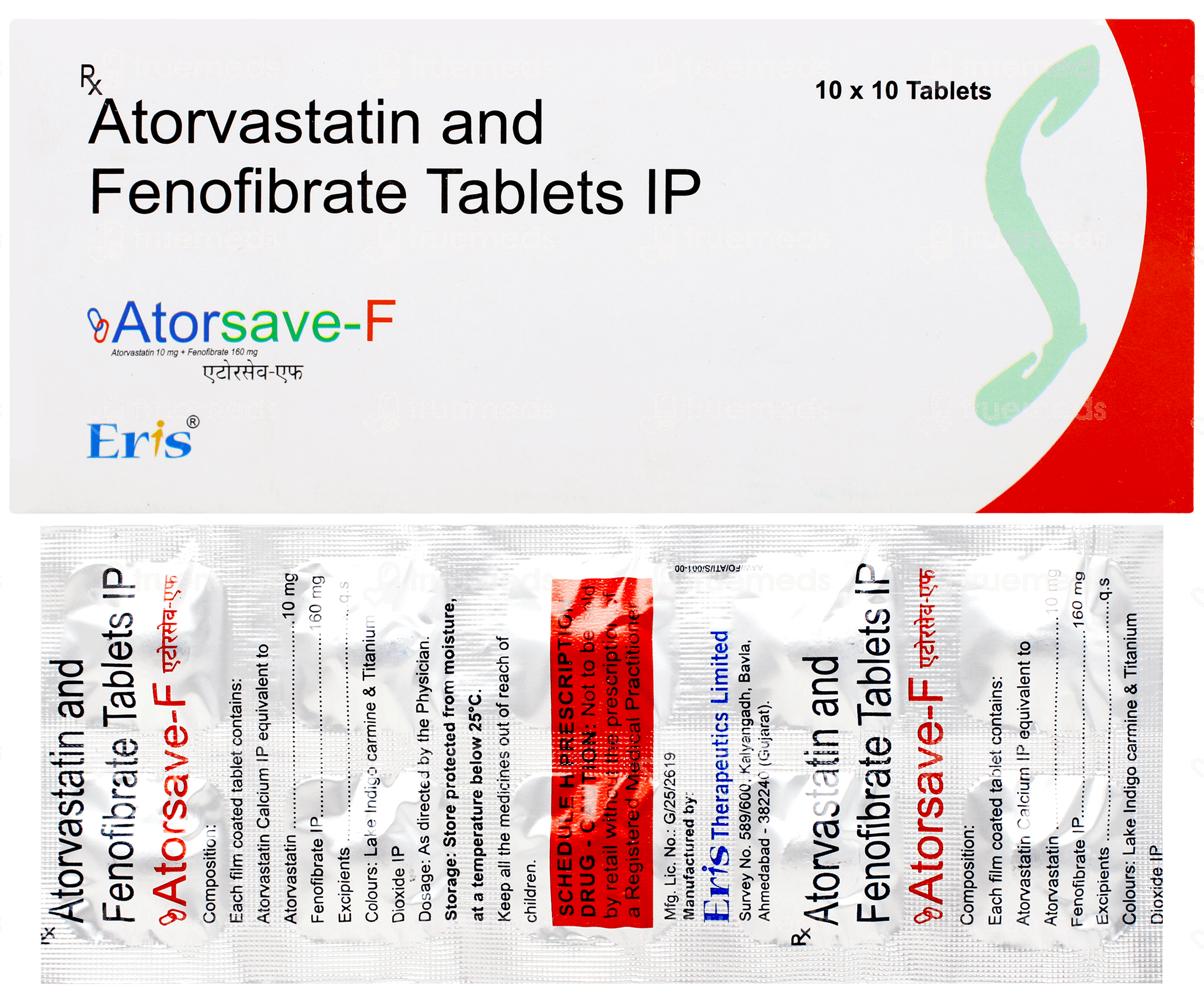 Atorsave F 10/160 MG | Order Atorsave F 10/160 MG Tablet Online at Truemeds